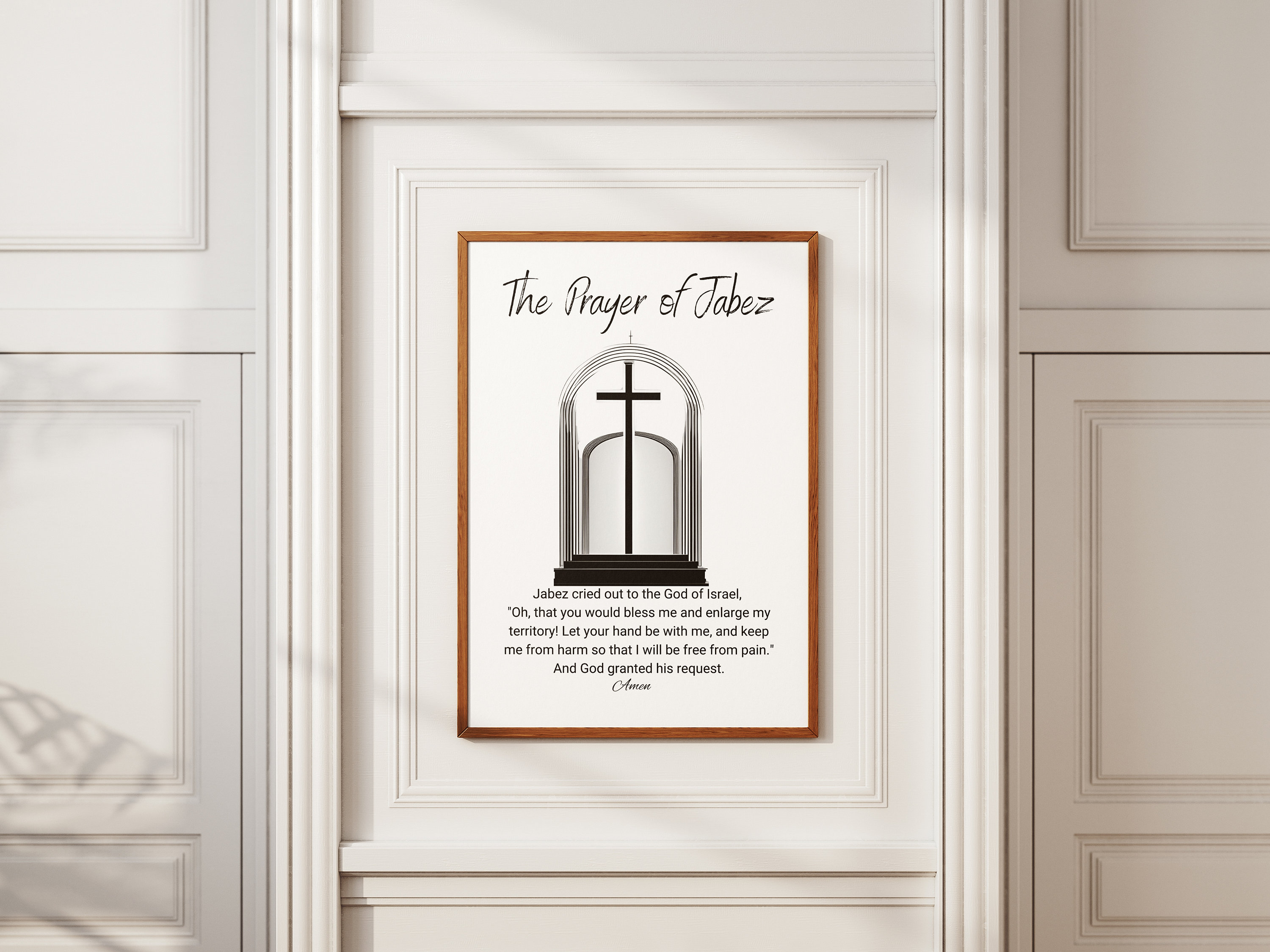 The Prayer of Jabez Digital Poster | Christian Wall Art | Inspirational ...