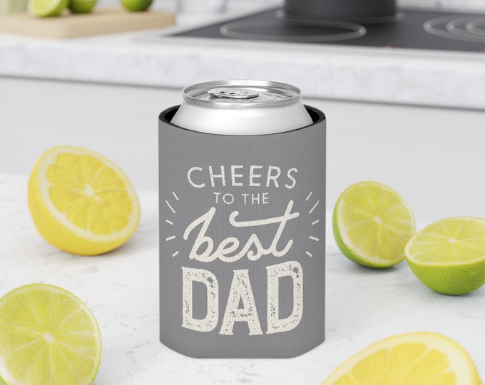Best Dad Can Cooler Sleeve. Fathers Day Gift. Birthday Gift for Dad ...