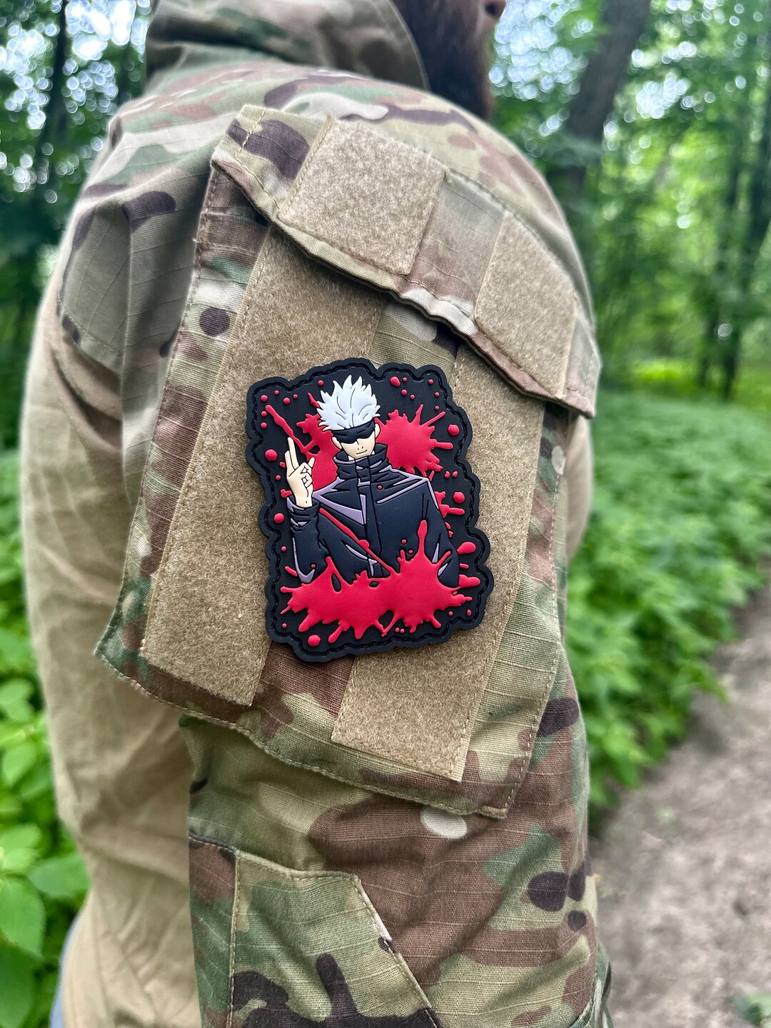 PVC Patch Gojo Satory, Magic Fight, Moral Tactical Patch - Etsy