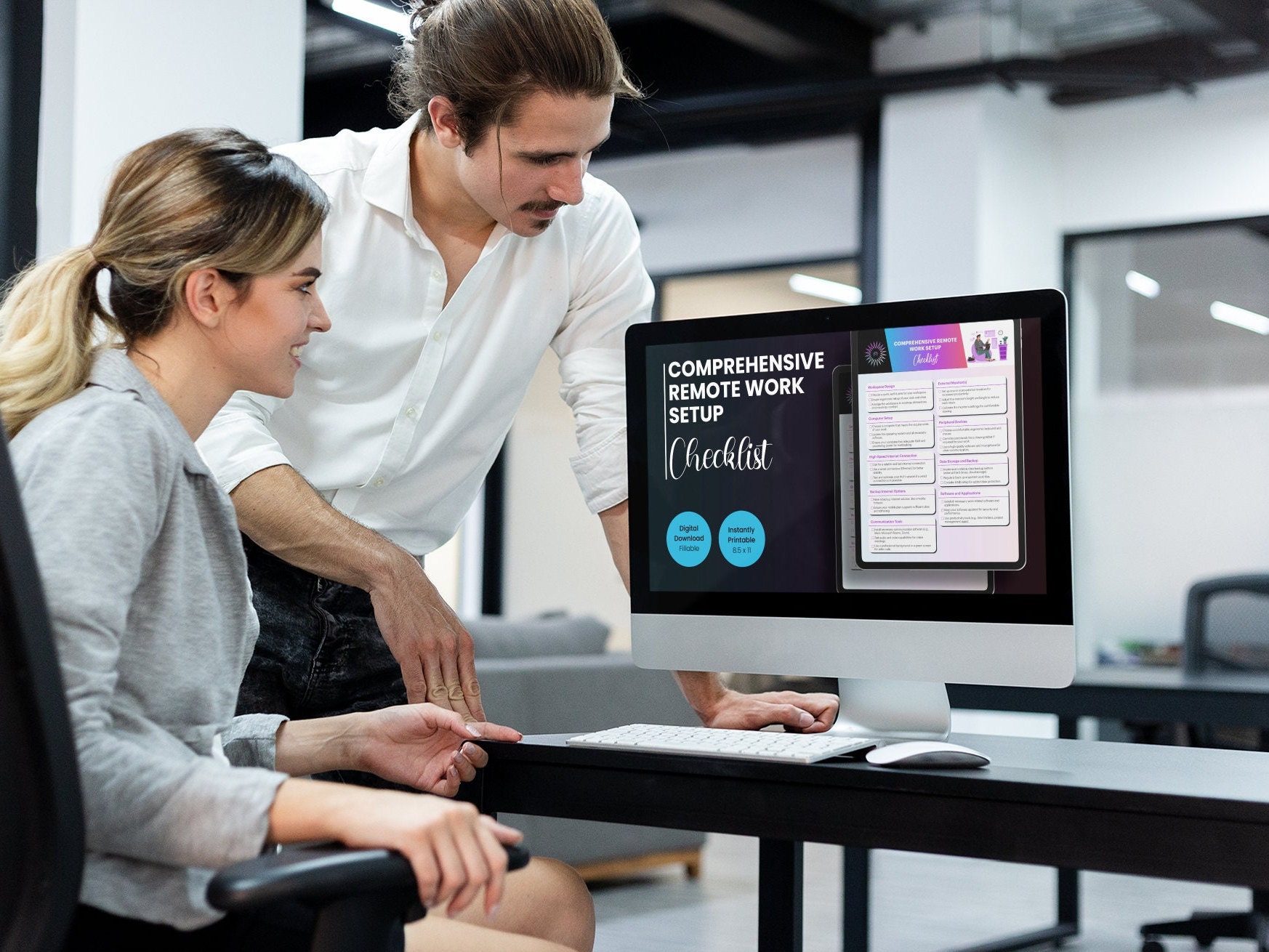 Remote Work Setup Checklist Digital PDF Download Instantly Printable ...