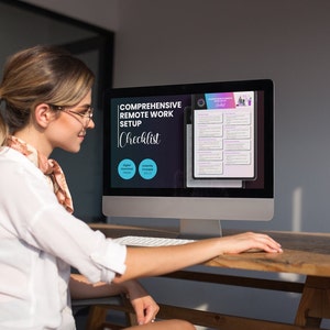 Remote Work Setup Checklist Digital PDF Download Instantly Printable ...