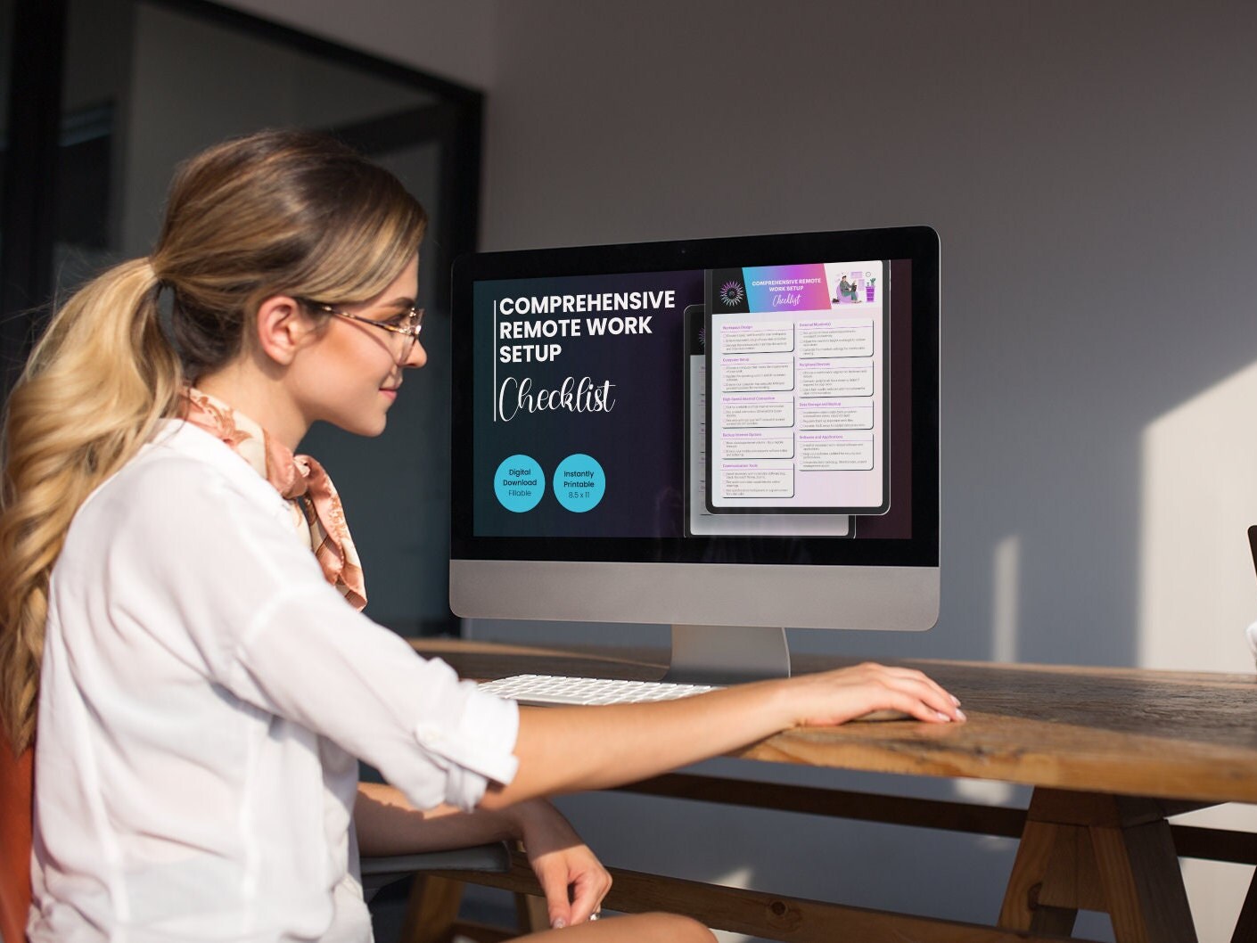 Remote Work Setup Checklist Digital PDF Download Instantly Printable ...