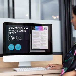 Remote Work Setup Checklist Digital PDF Download Instantly Printable ...