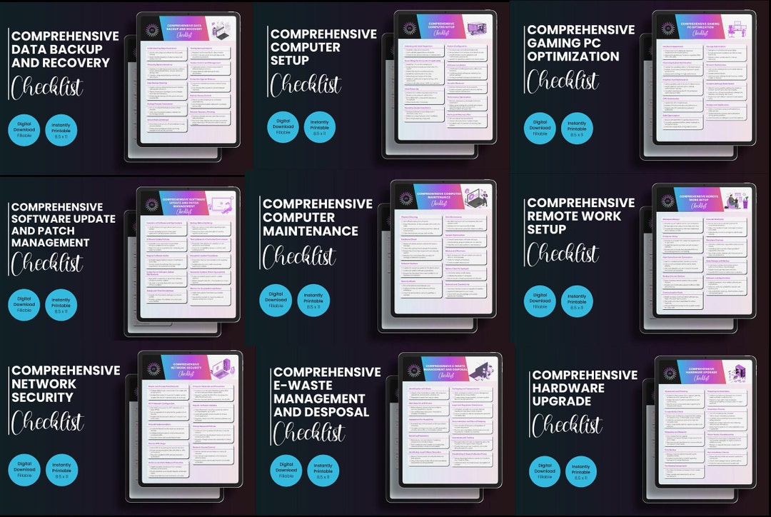 Ultimate Checklist Bundle - Etsy