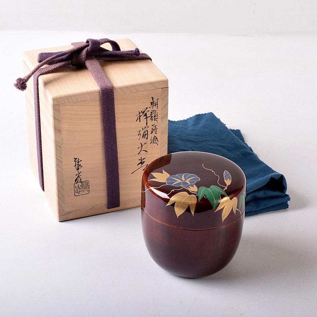 Bekko Natsume by Hasegawa Yusei Morning Glory Maki-e Japanese Tea ...
