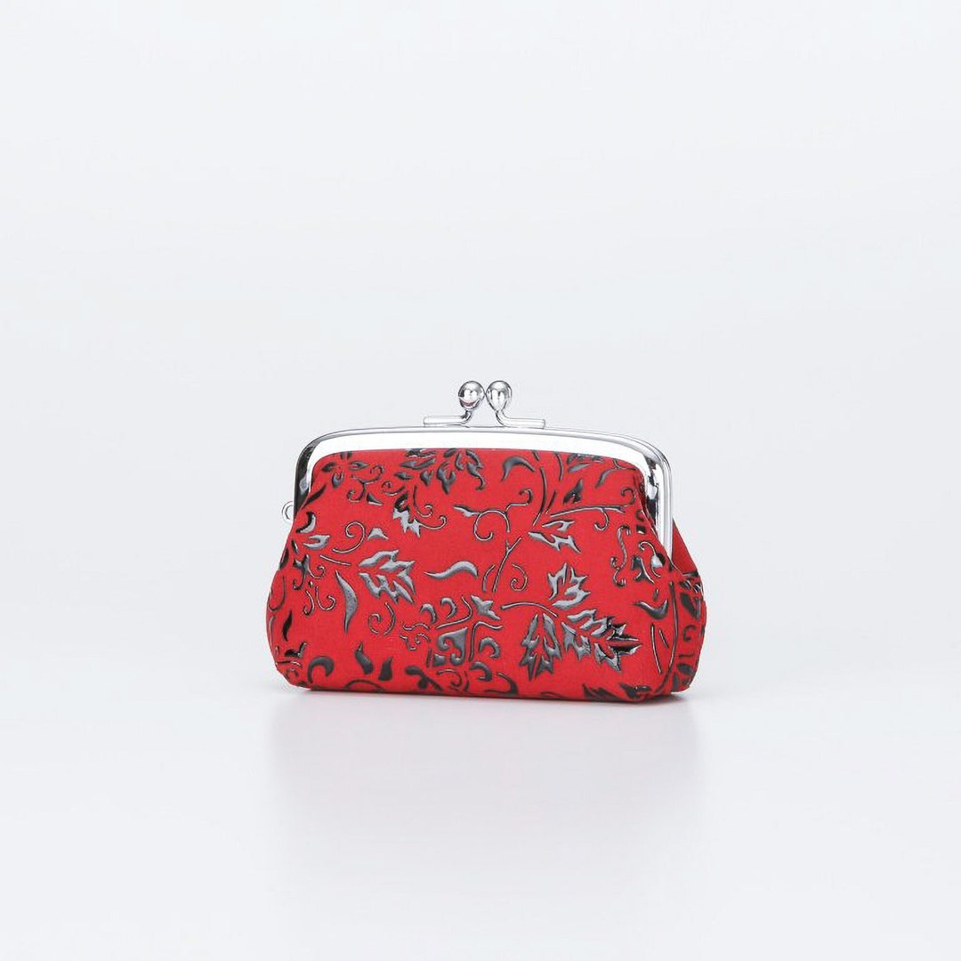 Japanese INDEN, Lacquer X Deerskin | Urushi, Coin Purse With Clasp ...