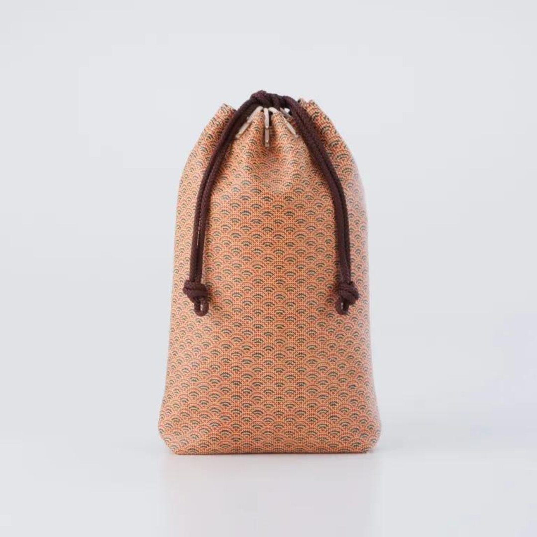 Japanese Inden Gassai Pouch (large) – Sarasa Seigaiha Wave Pattern in ...