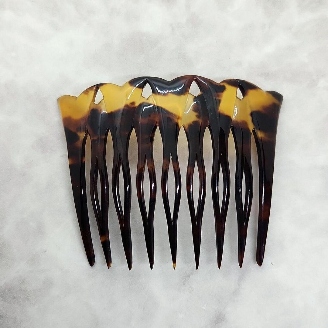 Japanese Traditional Bekko Hair Accessory Wide Design - Etsy