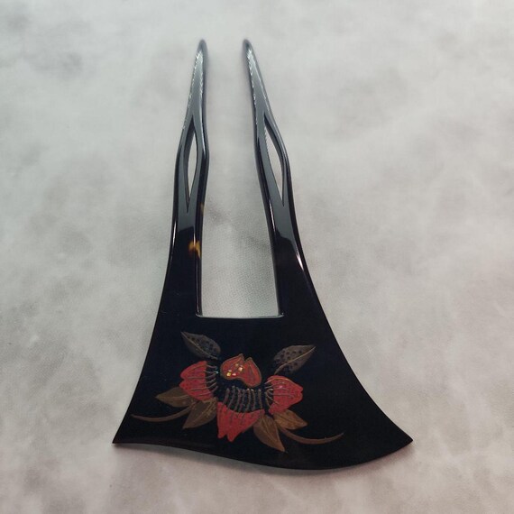 Real Bekko Kanzashi, mother-of-pearl inlay, gold and … - Gem