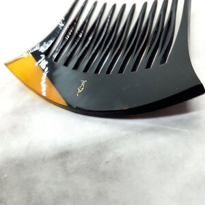 Japanese Traditional Comb, Comb Hairpin,white Bekko With Gold Lacquer ...
