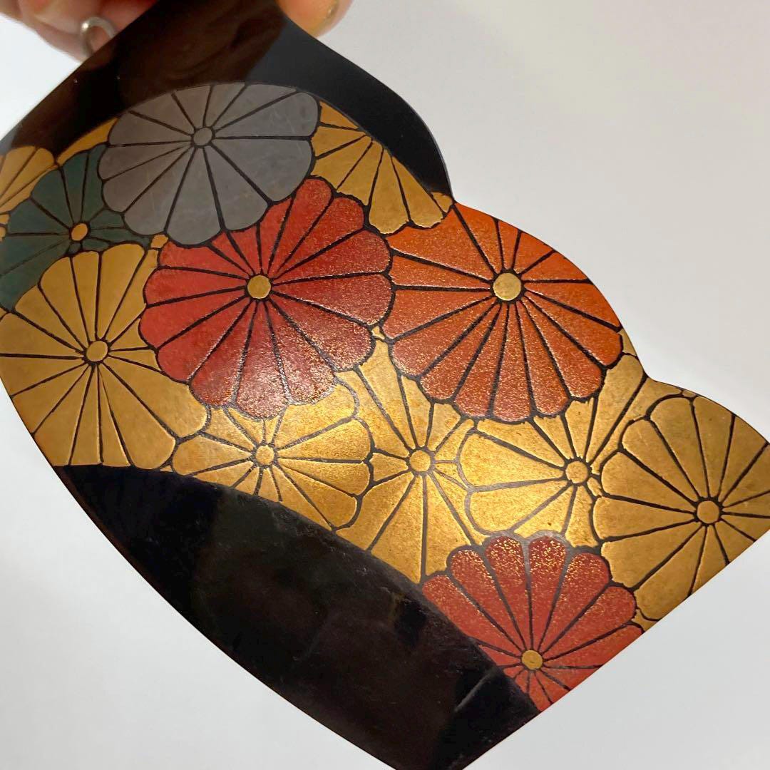 Japanese Antique Bekko Hair Accessory Black Bekko, Gold Maki-e ...