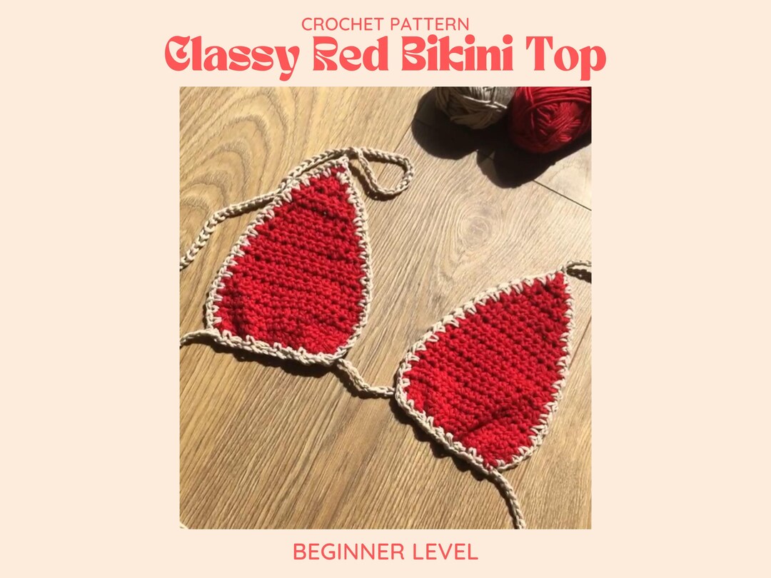 Easy Crochet Bikini Top Pattern, Summer Crochet Bikini Turorial With ...