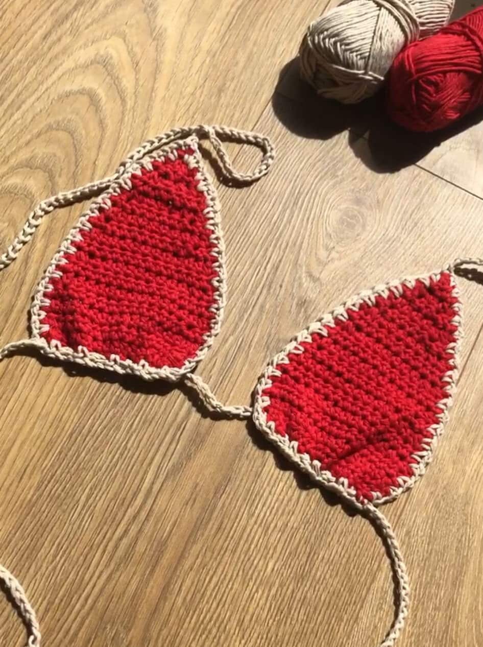 Easy Crochet Bikini Top Pattern, Summer Crochet Bikini Turorial With ...
