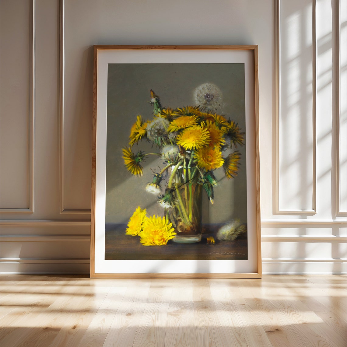 Dandelion Bouquet Painting by Jeffrey T. Larson | Fine Art Print - Etsy