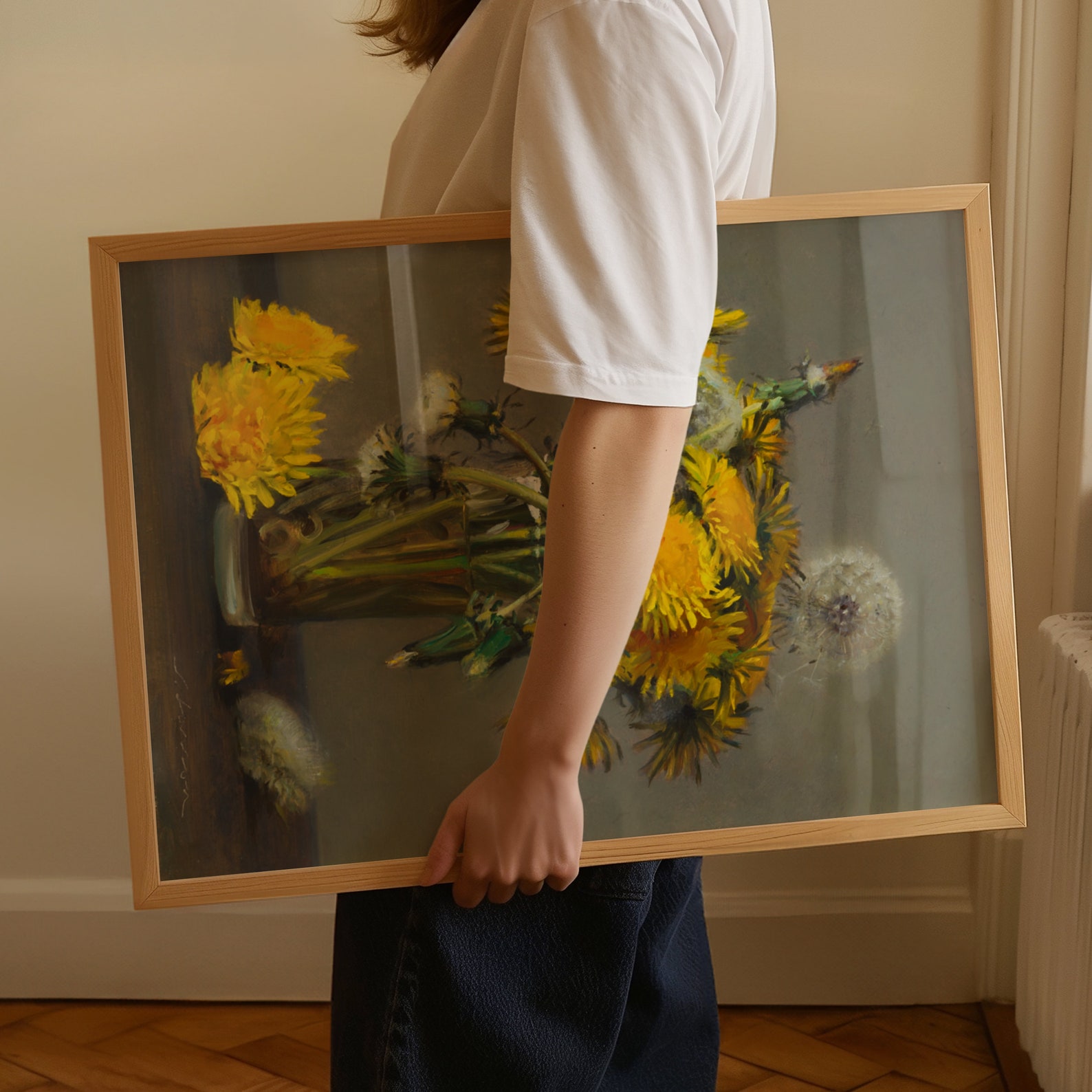 Dandelion Bouquet Painting by Jeffrey T. Larson | Fine Art Print - Etsy