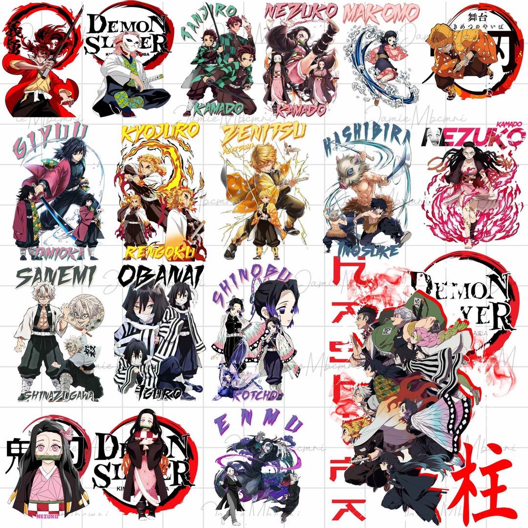 15+ Designs Demon Slayer Png Bundle, Kimetsu No Yaiba Png, Anime Png ...