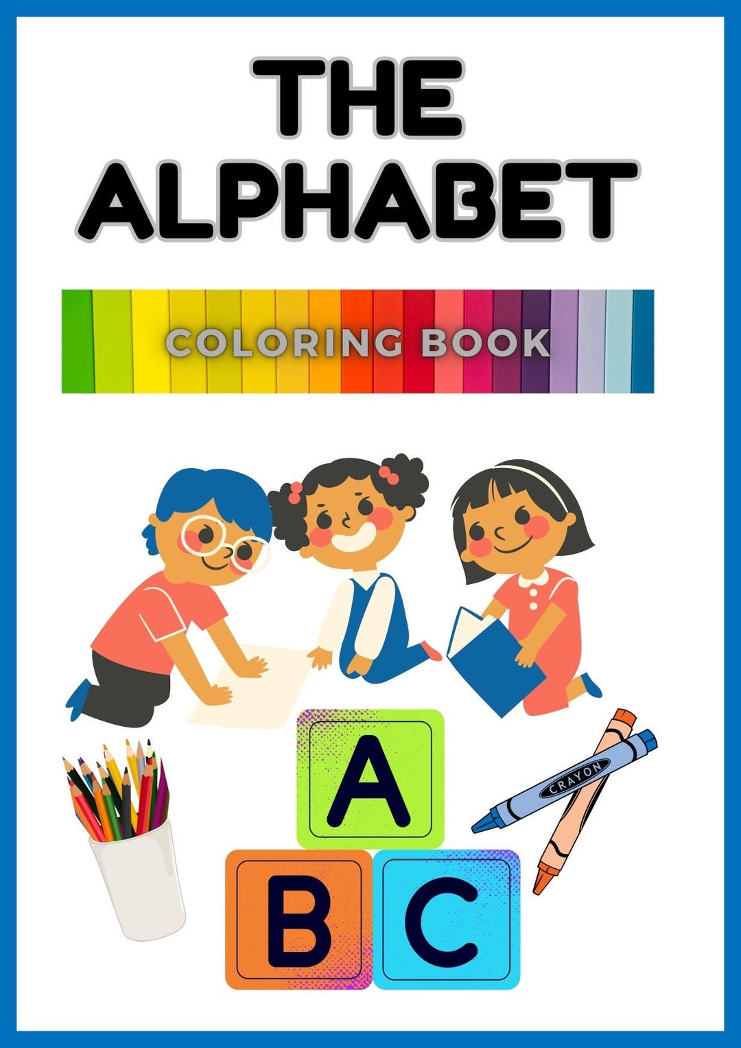 ABC Alphabet Coloring & Reading Worksheets Printable Book Letter ...