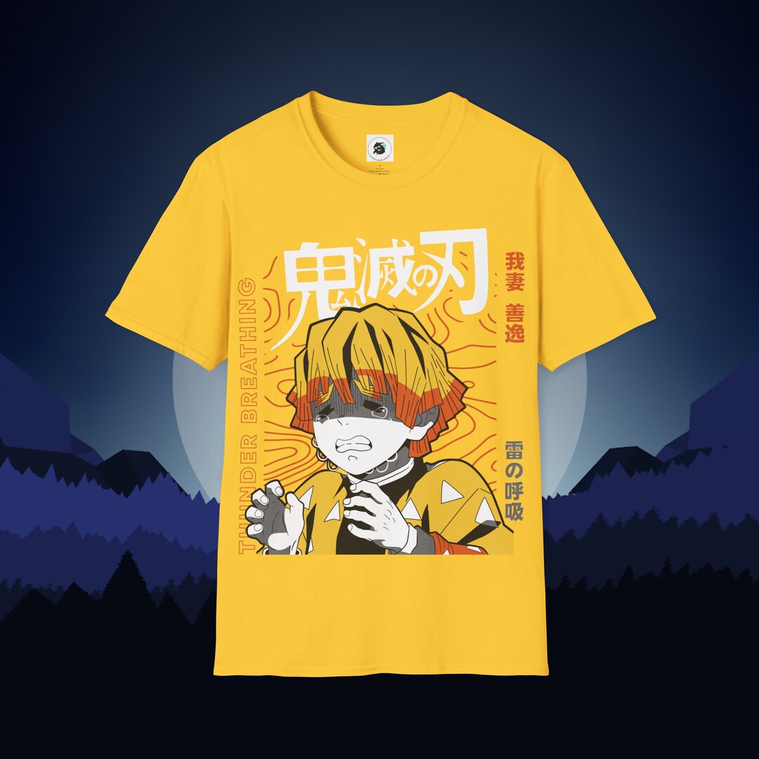 Zenitsu Shirt, Demon Slayer, Kimetsu No Yaiba Anime, Slayer, Zenitsu ...