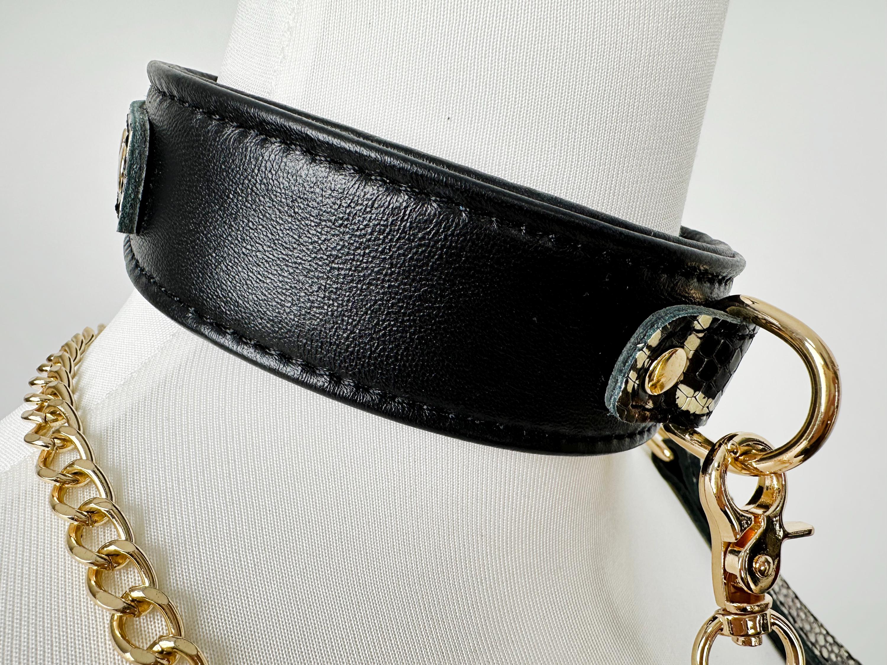 BDSM Fetish Collar,leather Bondage Collar,petplay Collar,collar and ...