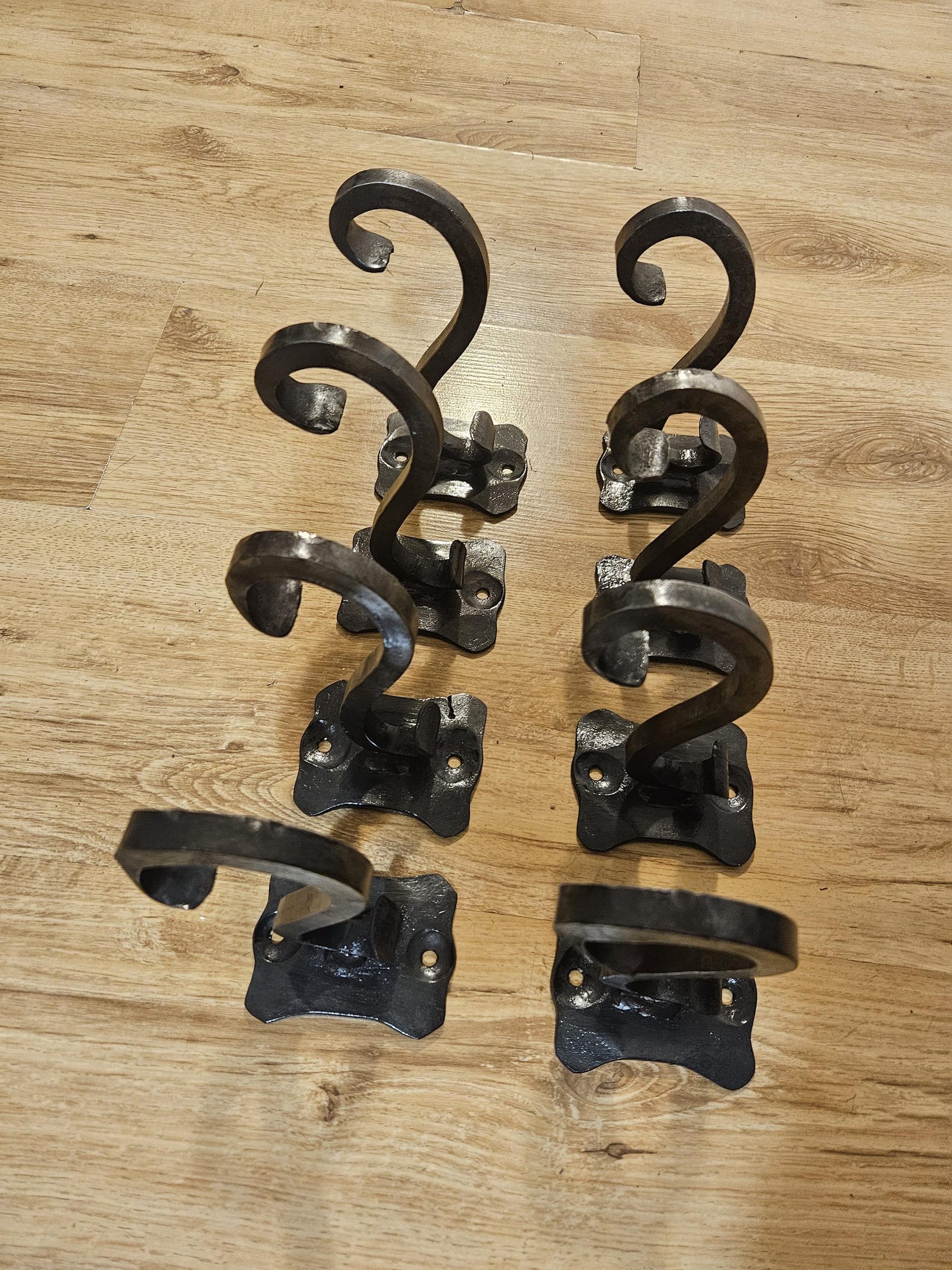 Curtain Rod - Wrought Iron, Hand Forged - Medieval/renaissance Style - Etsy