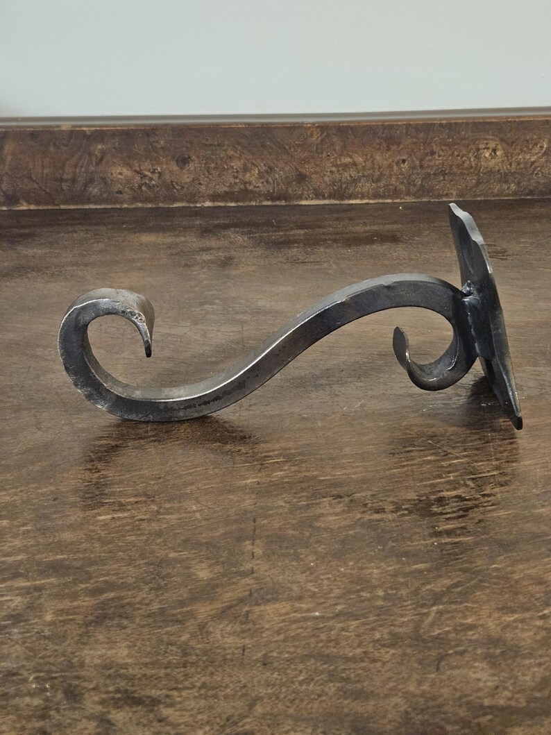 Curtain Rod - Wrought Iron, Hand Forged - Medieval/renaissance Style - Etsy