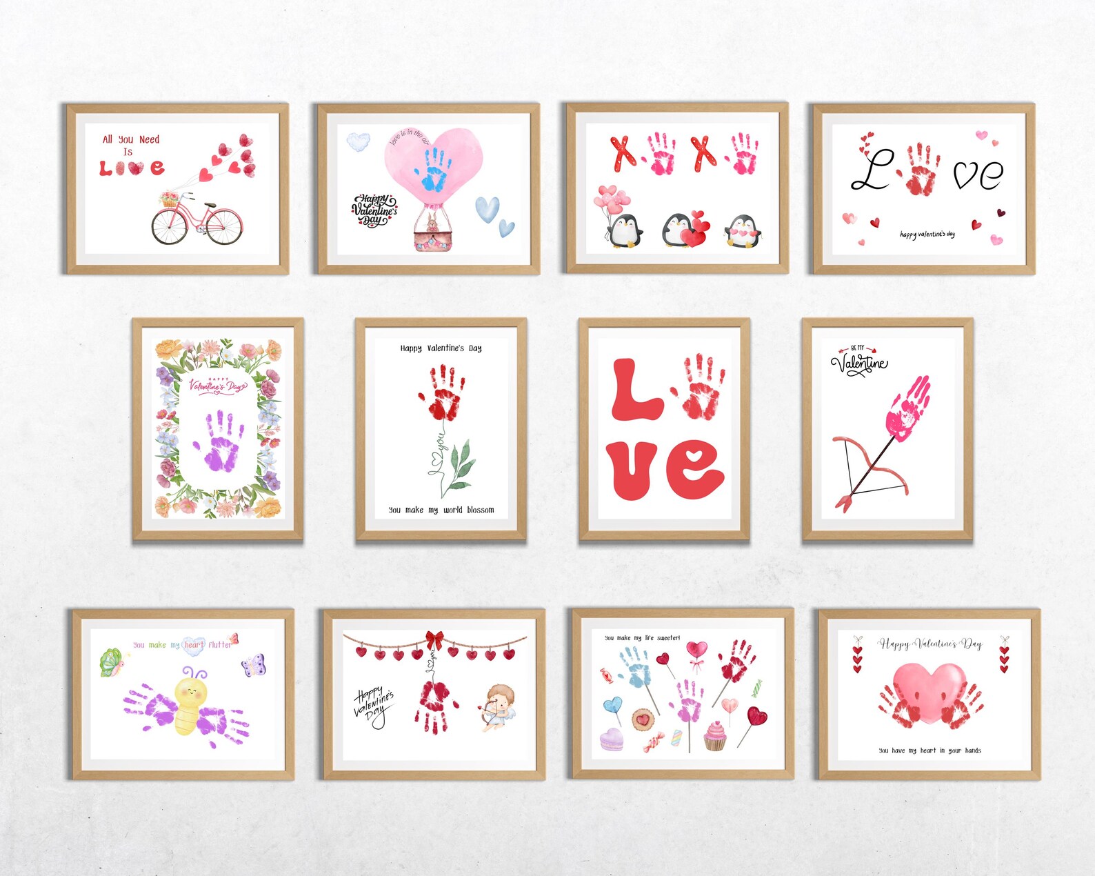 Valentine's Day Handprint Art Kids Activities Printable Handprint ...