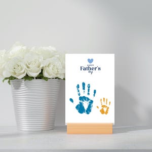 Mother’s & Father’s Day Handprint Art, Kids Printable Gift Craft, All ...