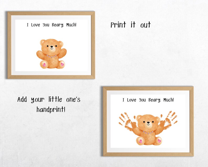 20 Valentine Handprint Art Printable Valentine's Day, Handprint Art ...