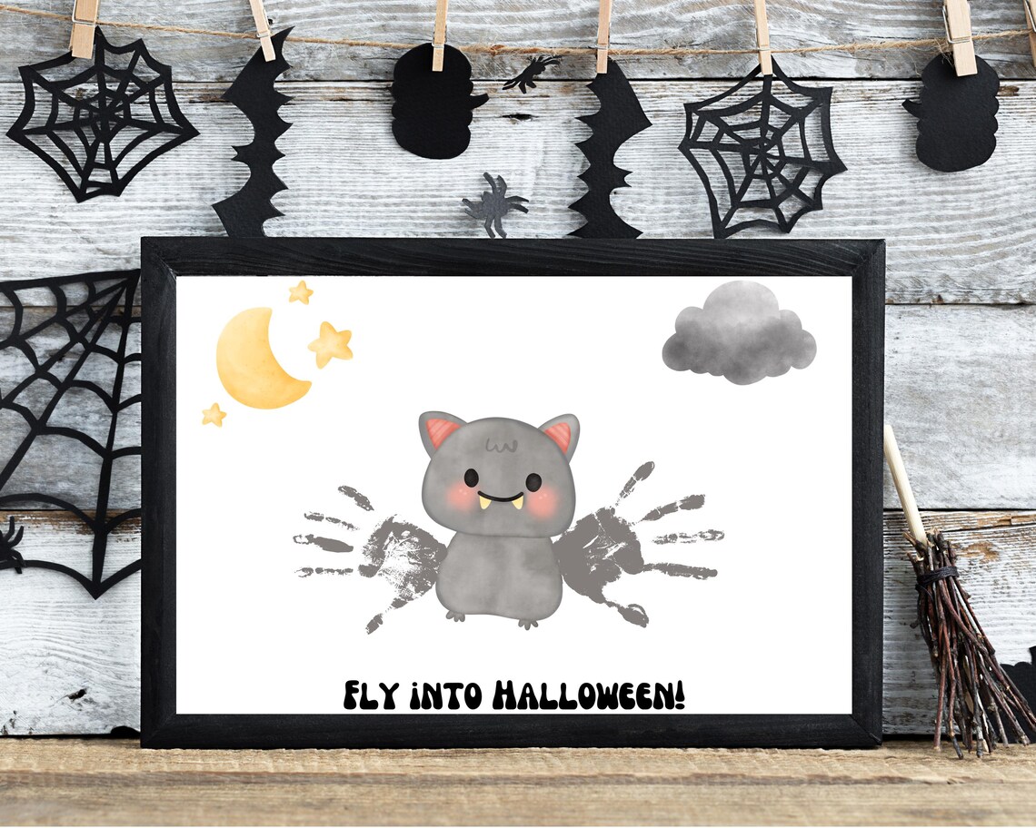 Halloween Handprint Art Bundle | Printable Crafts for Kids | Ghost ...