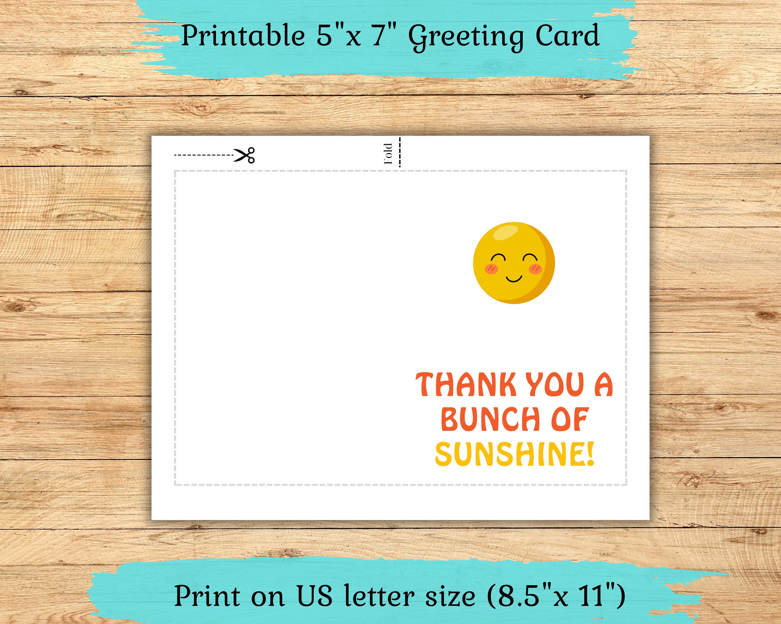 Sun Fingerprint Art, Sun Thank You Card, Thank You Printable ...