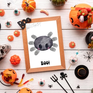 Halloween Handprint Art Bundle | Printable Crafts for Kids | Ghost ...