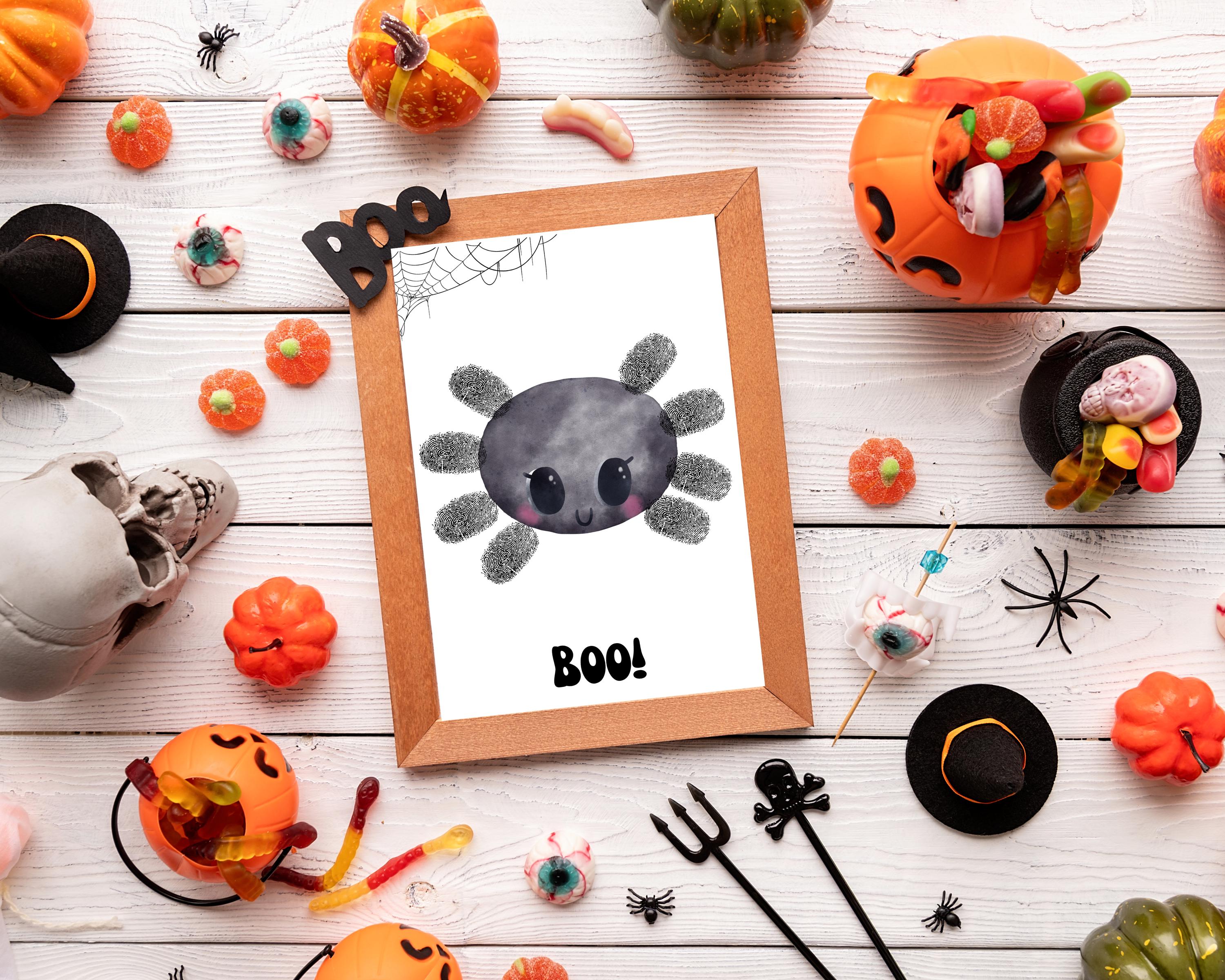 Halloween Handprint Art Bundle | Printable Crafts for Kids | Ghost ...