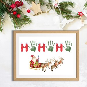 Christmas Kids Activities Printable Handprint & Fingerprint Art Bundle ...