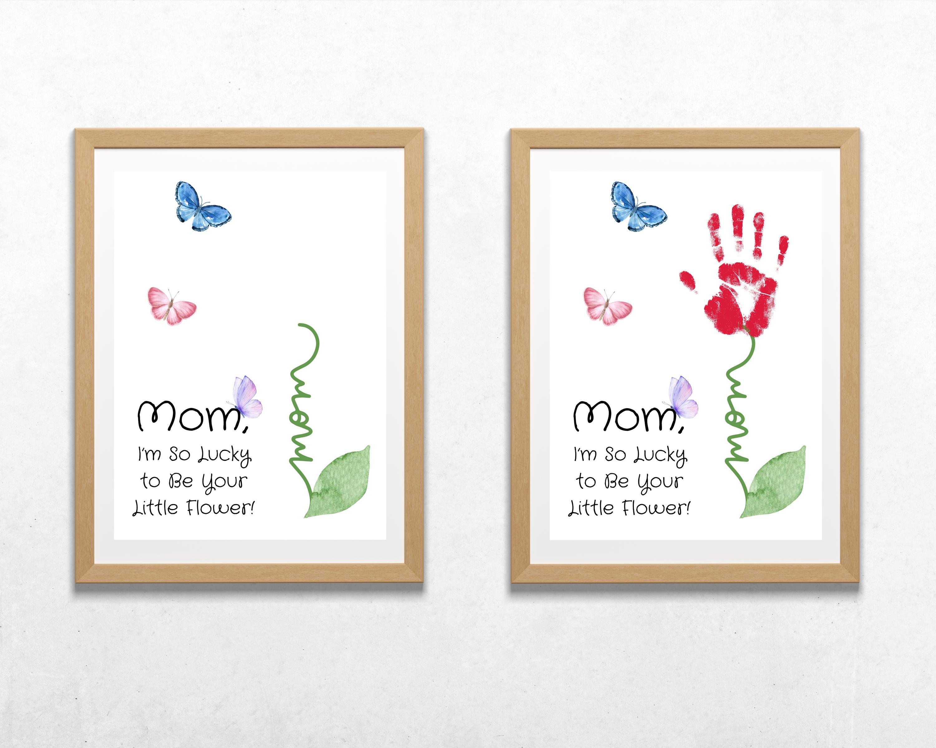 Mother’s & Father’s Day Handprint Art, Kids Printable Gift Craft, All ...