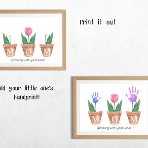 Mother’s & Father’s Day Handprint Art, Kids Printable Gift Craft, All ...