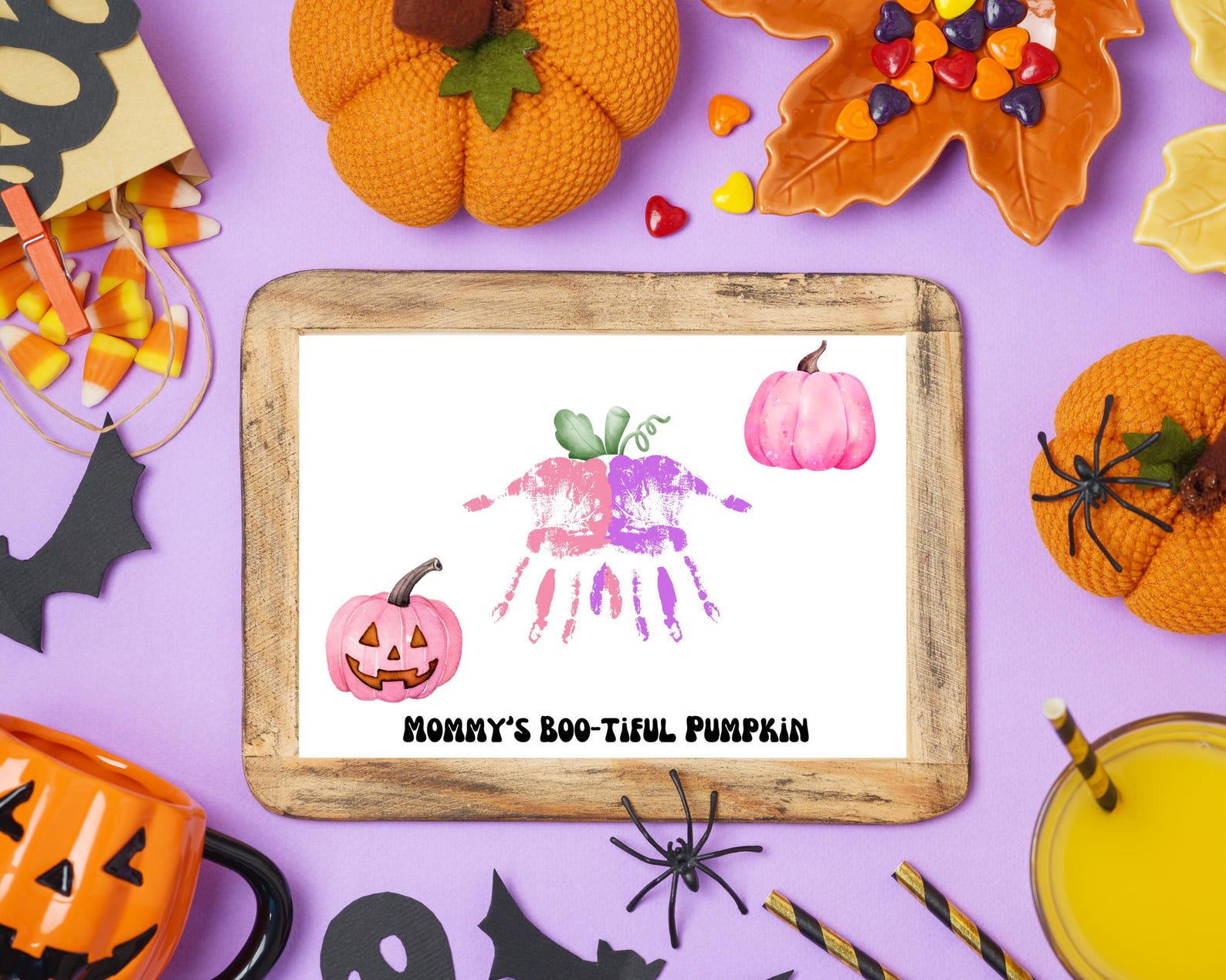 Halloween Handprint Art Bundle | Printable Crafts for Kids | Ghost ...