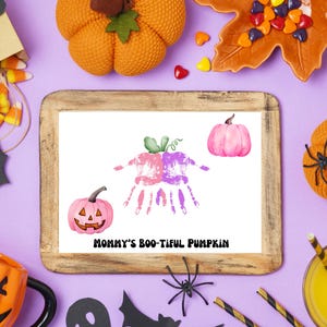 Halloween Handprint Art Bundle | Printable Crafts for Kids | Ghost ...