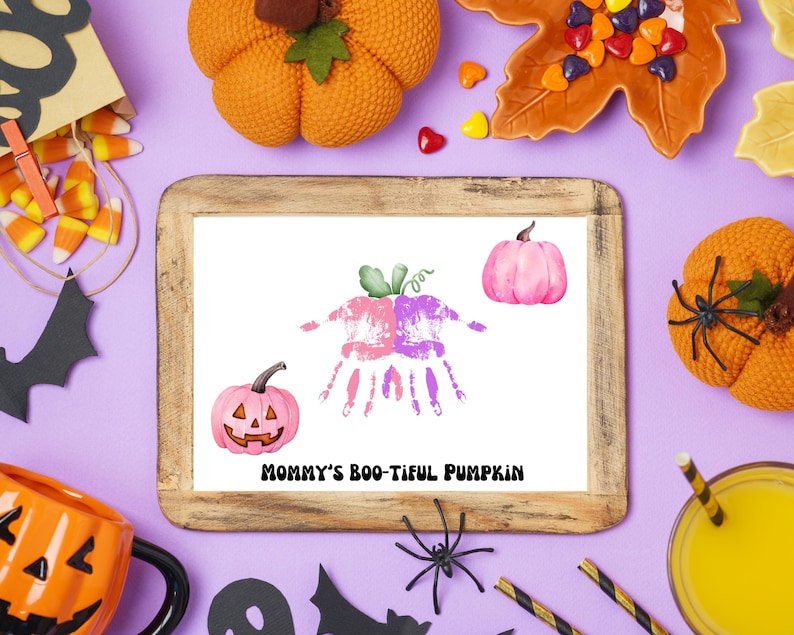 Halloween Handprint Art Bundle | Printable Crafts for Kids | Ghost ...