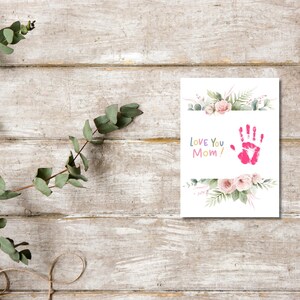 Mother’s & Father’s Day Handprint Art, Kids Printable Gift Craft, All ...