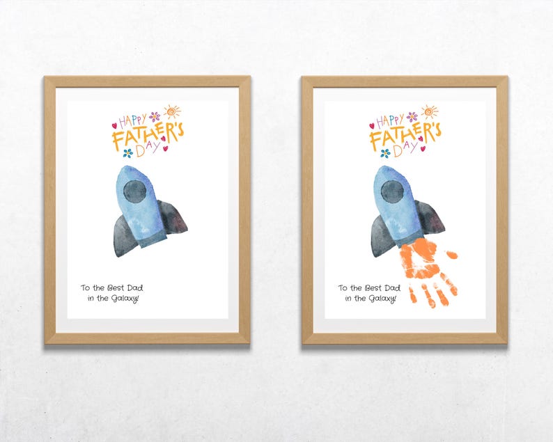 Mother’s & Father’s Day Handprint Art, Kids Printable Gift Craft, All ...