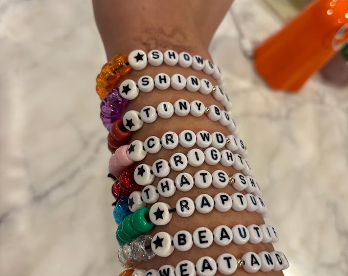 Life of A Showgirl Taylor Swift Pony Bead Bracelet: TLOAS Movie, Swifty ...