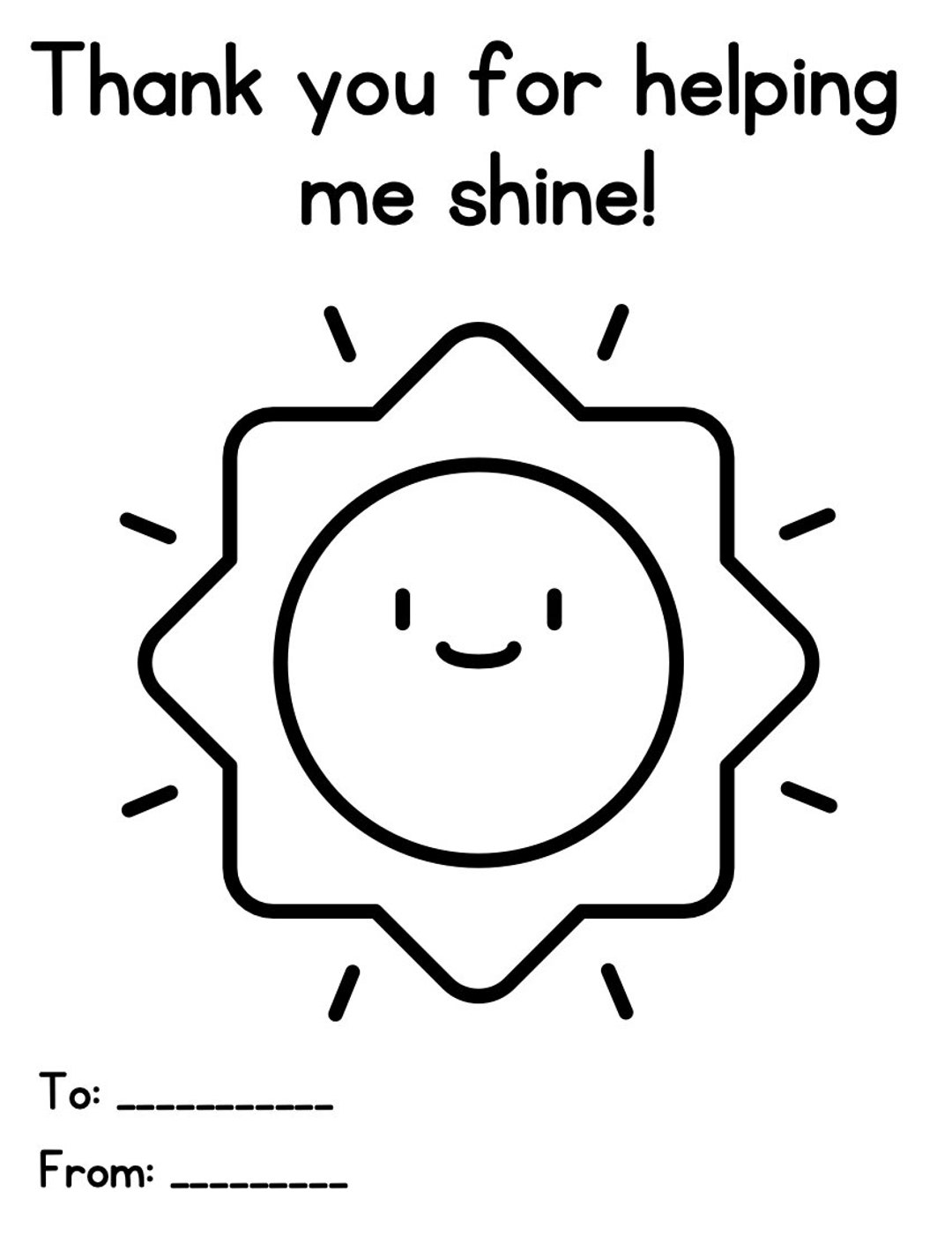 Printable Coloring Page for Teacher Appreciation; Digital Download ...