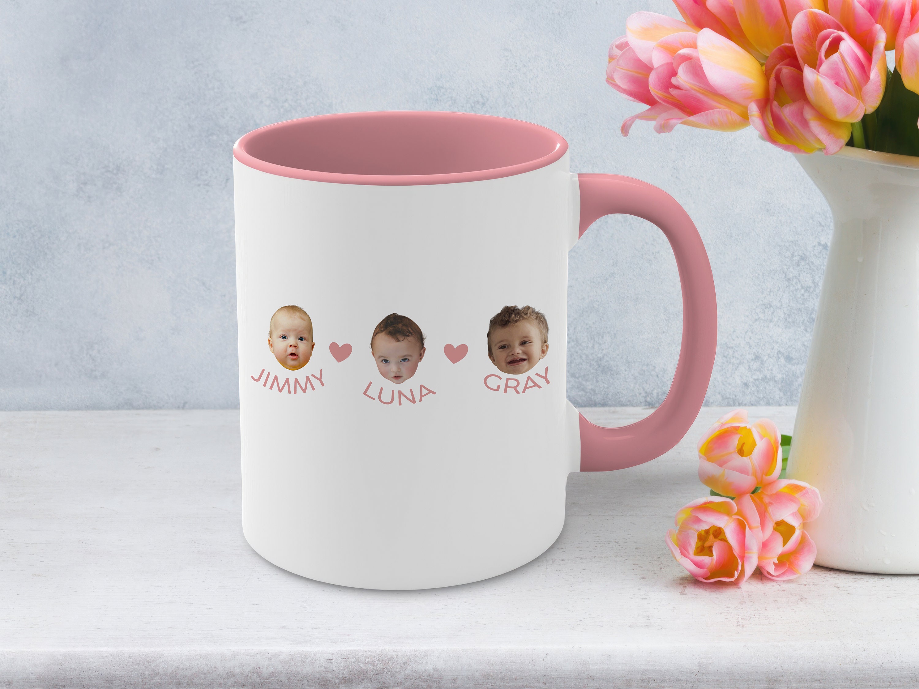 Baby Face Mug, Personalized Face Mug, Custom Photo Mug, Your Baby Face ...