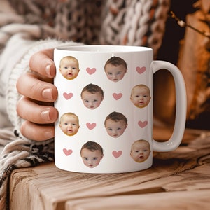 Baby Face Mug, Personalized Face Mug, Custom Photo Mug, Your Baby Face ...