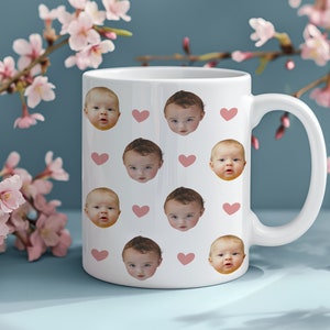 Baby Face Mug, Personalized Face Mug, Custom Photo Mug, Your Baby Face ...
