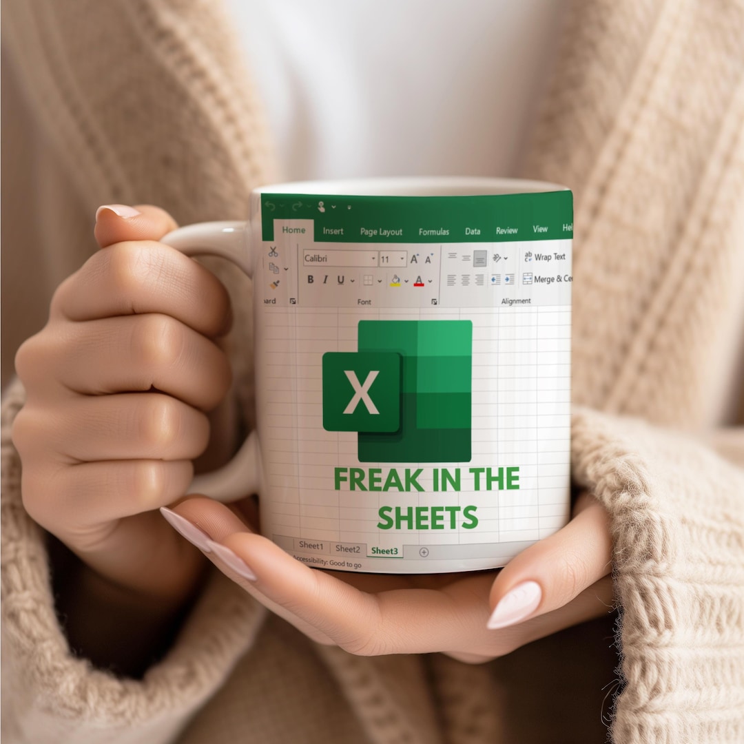 Freak in the Sheets Excel Mug Perfect Gift for Accountants, Excel ...