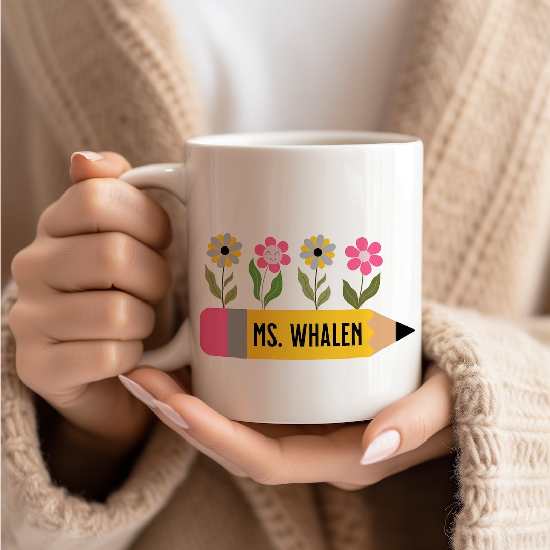 Personalized Teacher Mug, School Mug, Preschool Teacher, First Grade ...