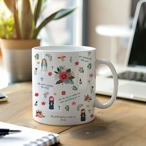 Virgin Mary Christian Mug, Religious Mug, Religious Verse Mug, Bible ...