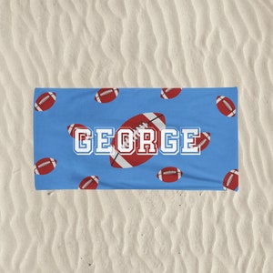 Personalized Sports Beach Towels ,custom Kids Beach Towel, Sports ...