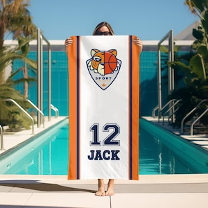 Sport Team Custom Beach Towel, Personalized School Team Towels ...
